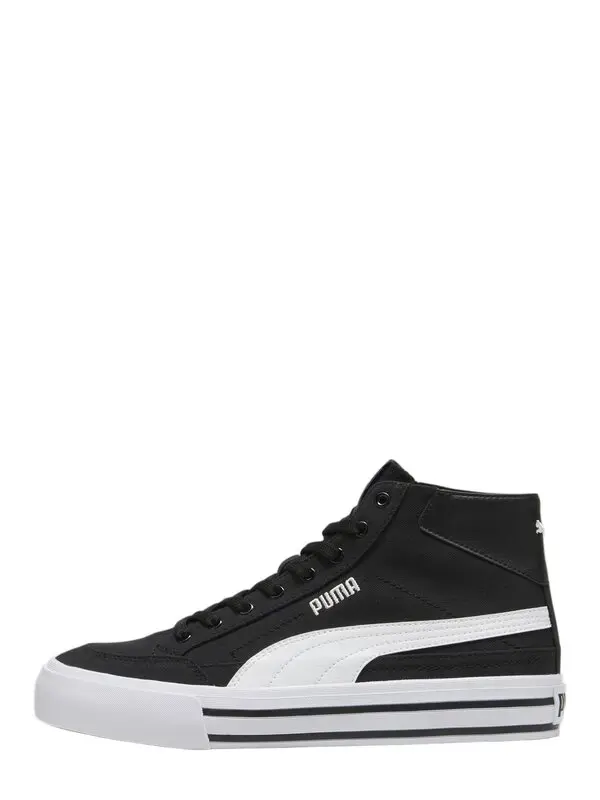 PUMA Court Classic Vulcanized Formstrip Mid-top Sneakers - Black