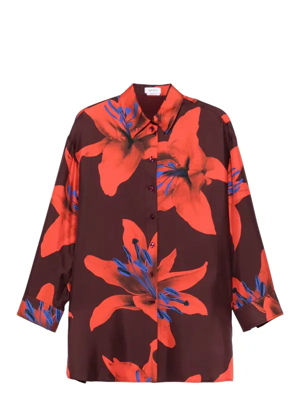 Alexander McQueen Floral-print Shirt - Red