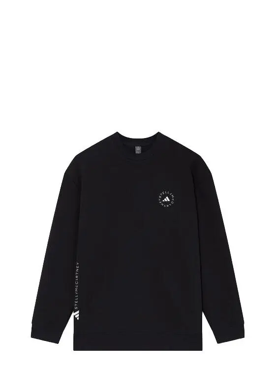Adidas By Stella McCartney Logo Oversized Sweatshirt - Black
