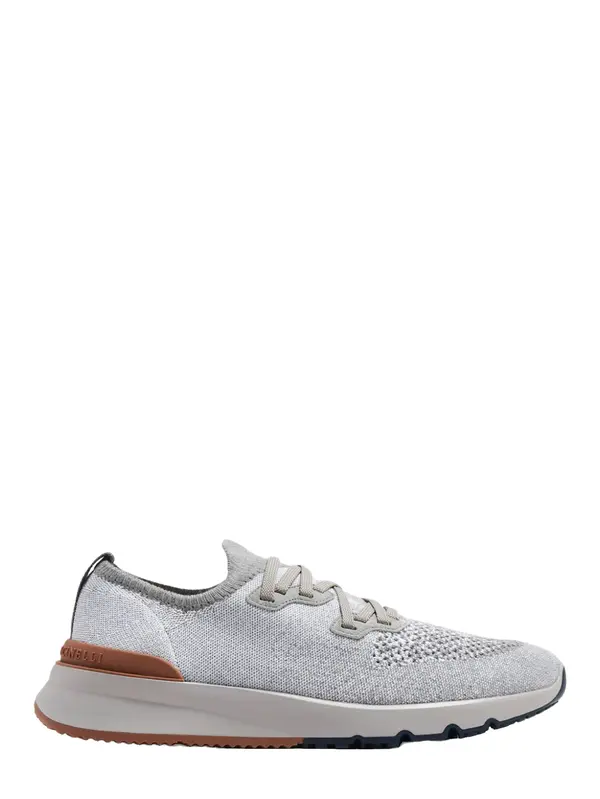 Brunello Cucinelli Knitted Sneakers - Grey