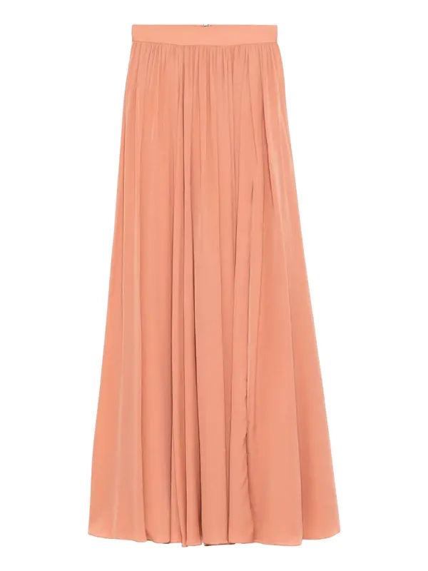 Elie Saab Silk Maxi Skirt - Pink