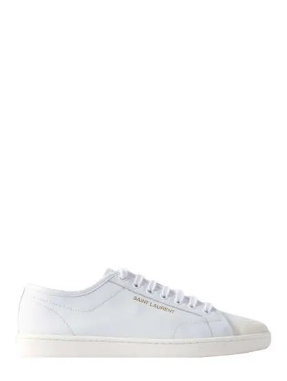 Saint Laurent Gym Leather Sneakers - White