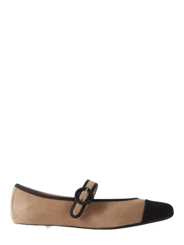 AQUAZZURA - Aquazzura Amour Suede Mary Jane Ballet Flats