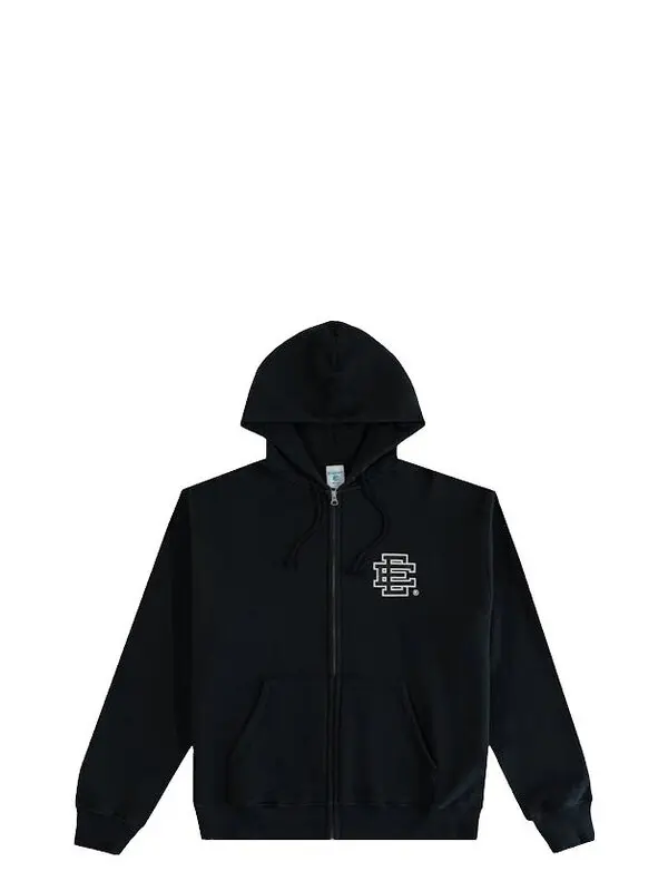 ERIC EMANUEL Ee Basic Zip Up Hoodie - Black/white