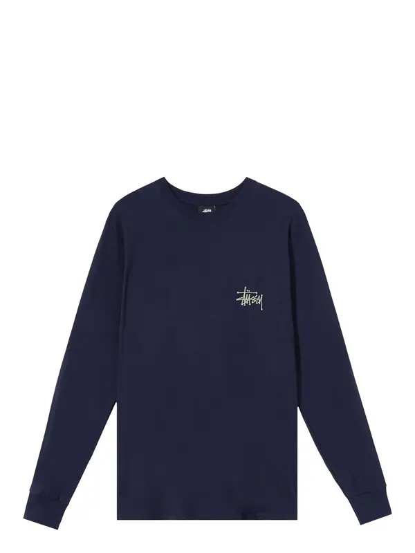StÜssy Basic Long-sleeve Tee 'navy - Blue