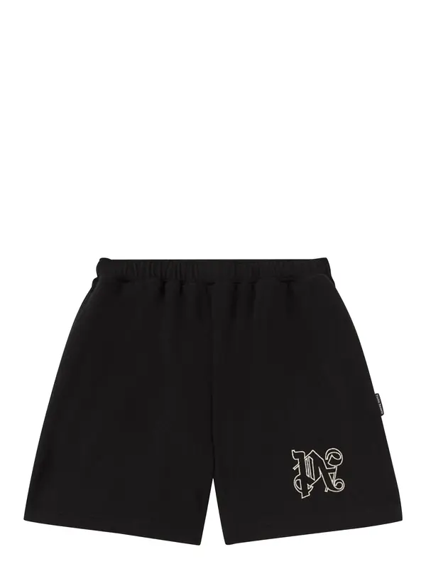 Palm Angels Monogram Sweatshorts - Black