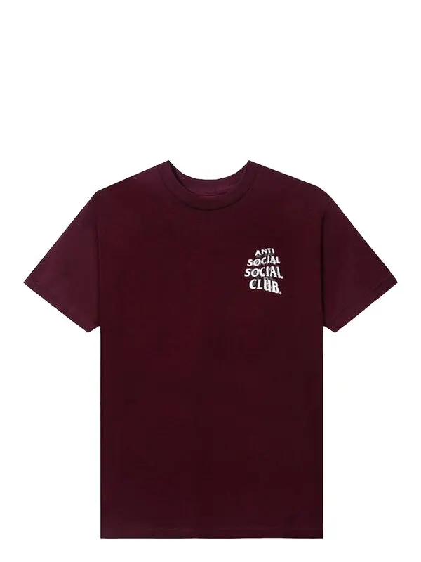 ANTI SOCIAL SOCIAL CLUB Phanertic Tee 'burgundy - Red