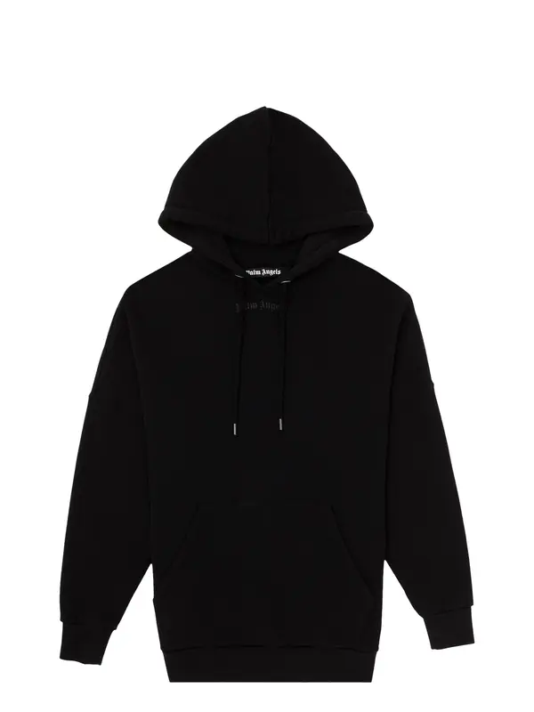 Palm Angels Classic Logo Over Hoodie - Black