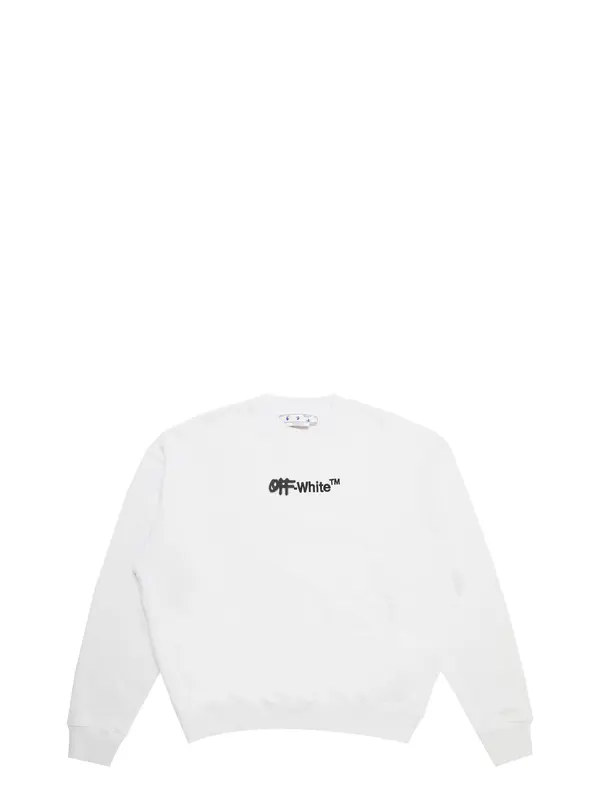Off-White Logo Printed Long-sleeve Sweatshirt - White