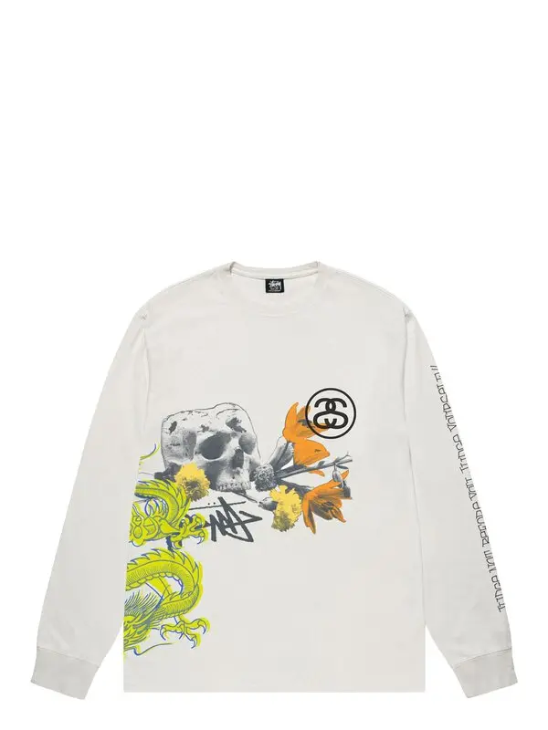 StÜssy Strike Long-sleeve Tee 'natural - Cream