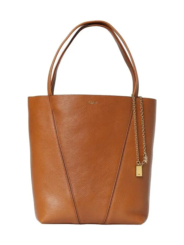 Chloé Tote Bag With Gold Tone Hardware - Brown
