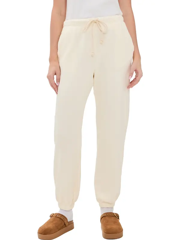 Donni. Eco Terry Sweatpants - Creme