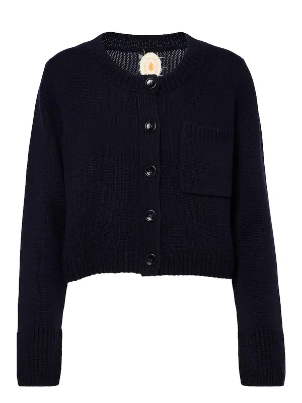Jardin Des Orangers Wool And Cashmere Cardigan - Blue