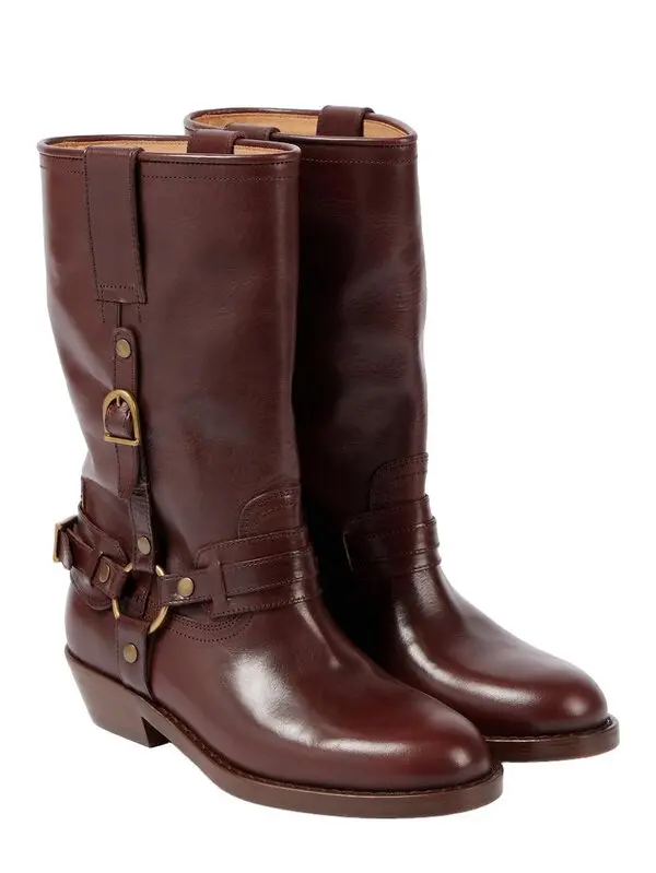Isabel Marant Étoile Heiko Leather Ankle Boots - Brown