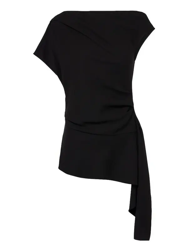 Simkhai Saskia Draped Off-shoulder Top - Black