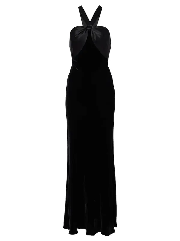 Rixo Losanna Maxi Dress - Black