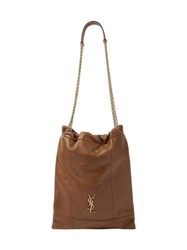 Saint Laurent Jamie Pouchon Leather Shoulder Bag - Brown