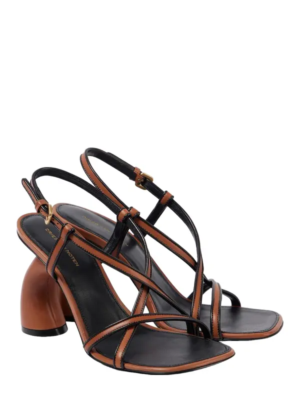 Dries Van Noten Leather Sandals - Brown