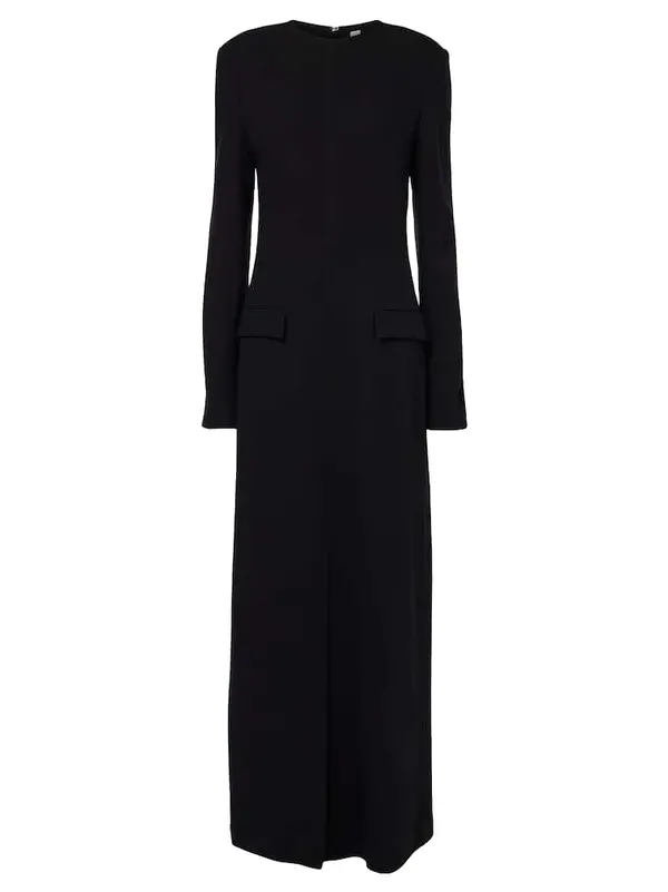 TOTÊME Crêpe Maxi Dress - Black