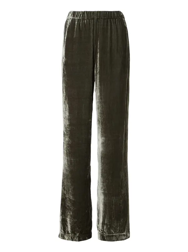 Velvet By Graham & Spencer Sorine Straight-leg Pants - Grey