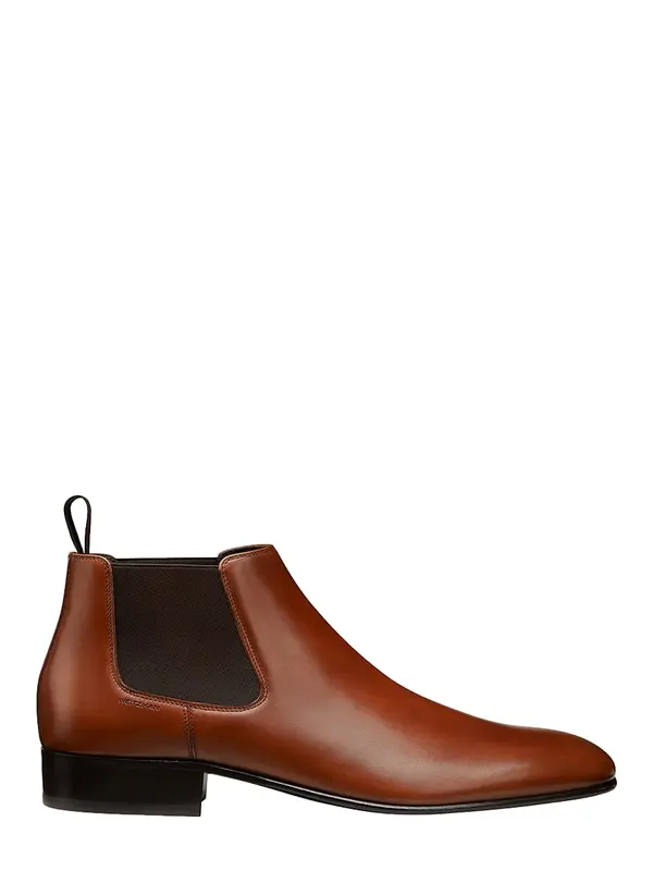 STUART WEITZMAN Adwin Leather Chelsea Boots - Medium Brown