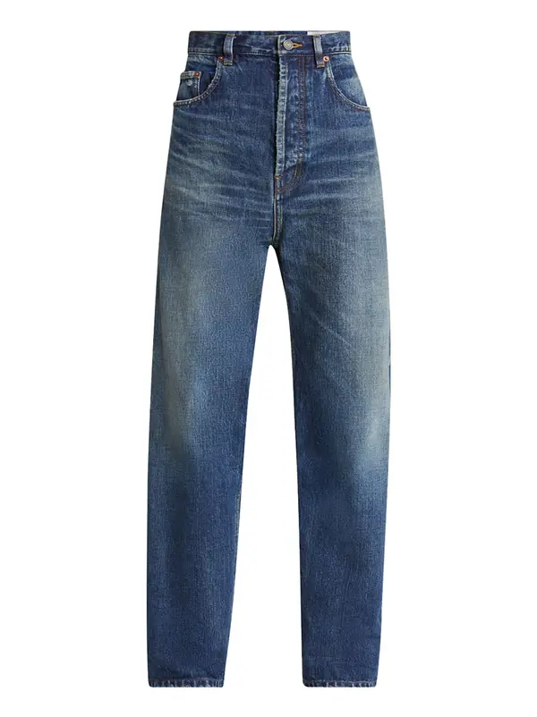 Saint Laurent High-waist Baggy Jeans - Denim