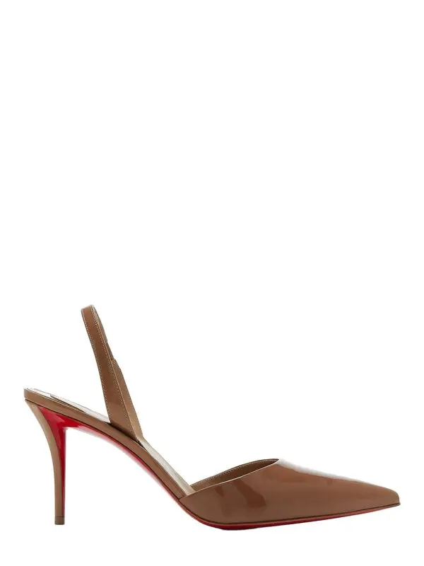 CHRISTIAN LOUBOUTIN Apostropha 80mm Slingback Pumps - Tan