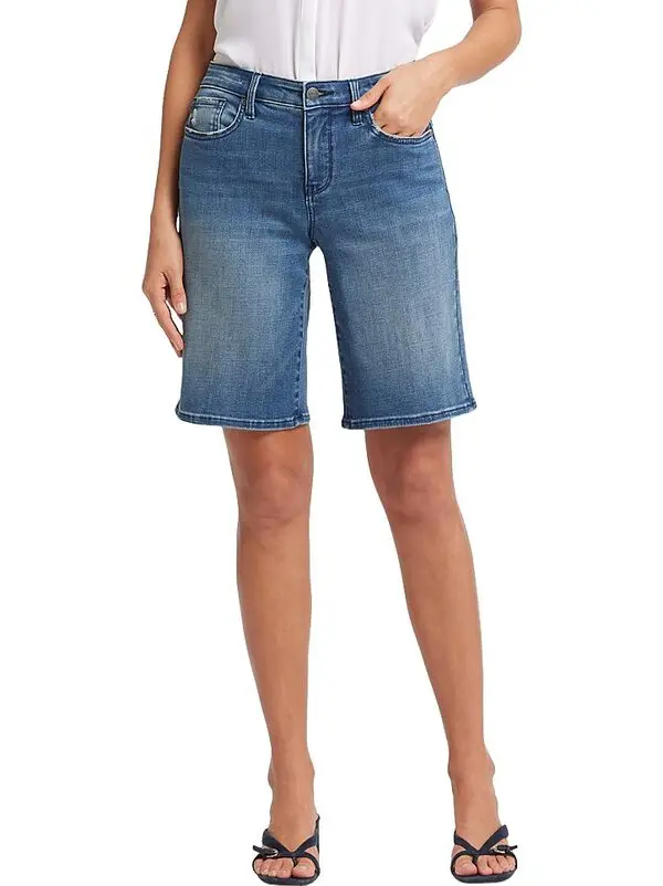 NYDJ Lilly Boyfriend Denim Shorts - Cascade Wave