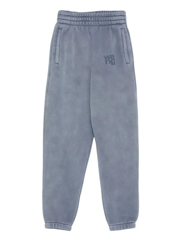 Alexander Wang Essential Terry Classic Sweatpants With Puff Paint Logo - Blue