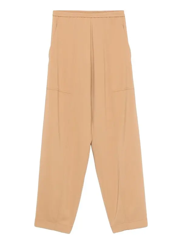 FORTE_FORTE Stretch Cady Crepe Cargo Pants - Brown