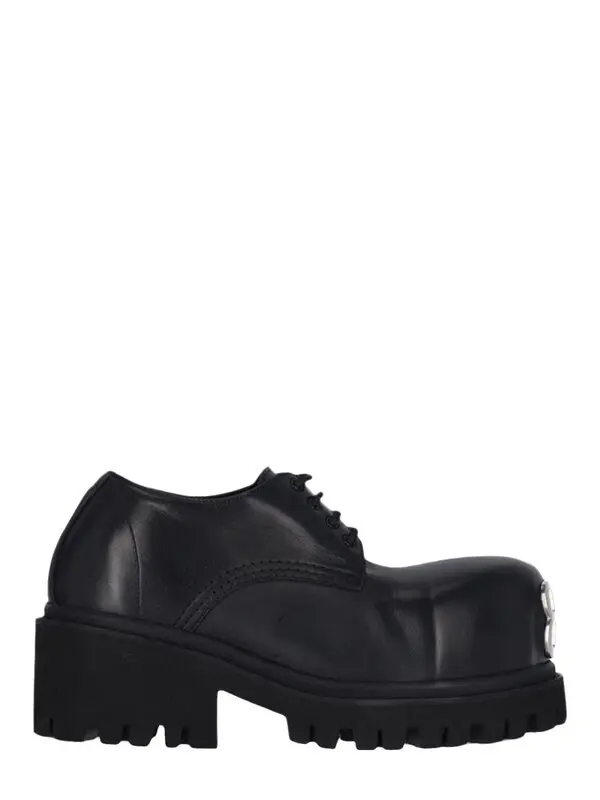 Balenciaga Platform Derby Shoes - Black