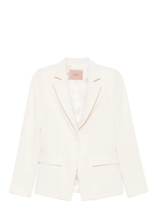 TWINSET Single-breasted Blazer - White