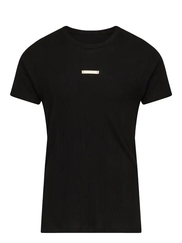 MAISON MARGIELA Four-stitch Logo T-shirt - Black
