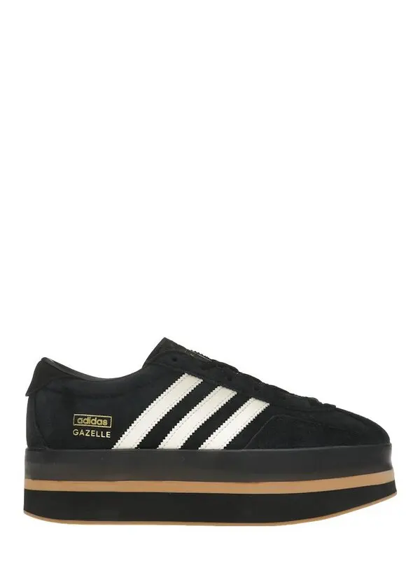 Adidas Gazelle Stack Sneakers - Core Black/cream White/gum