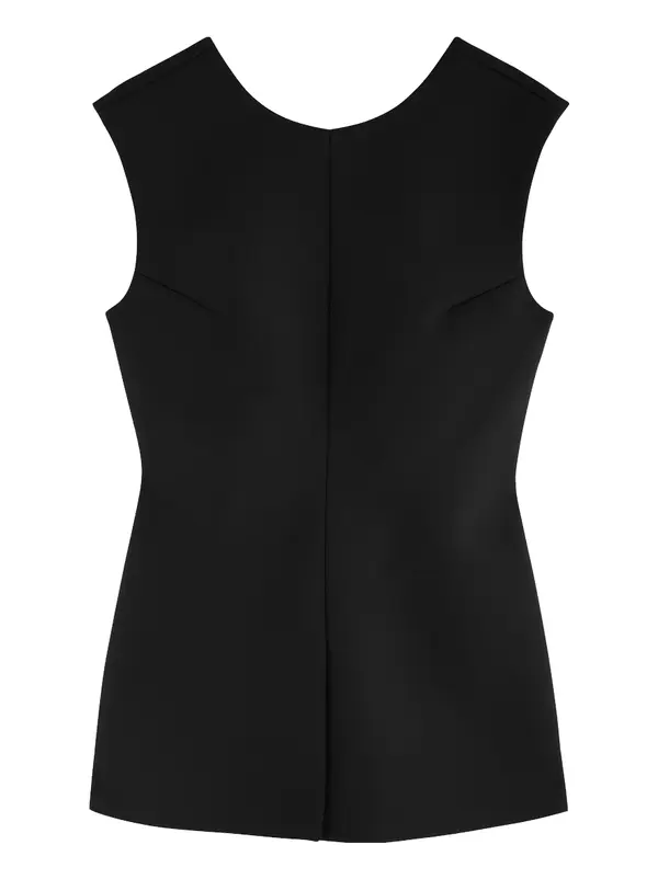 RÓHE Open-back Top - Black