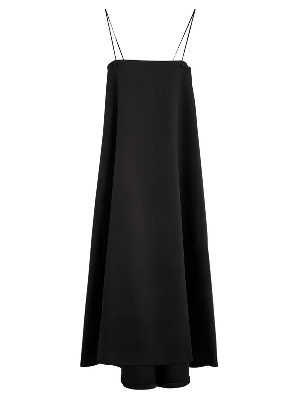 RÓHE Satin Maxi Dress - Black