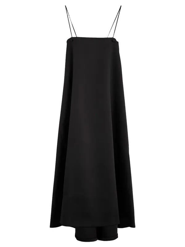 RÓHE Satin Maxi Dress - Black