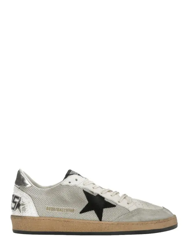 GOLDEN GOOSE Ball Star Sneakers - Light Silver/black