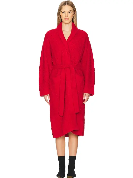 SUNDAY CITIZEN Snug Waffle Robe - Rouge