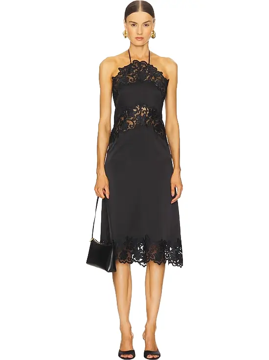 L'academie Adira Midi Dress - Black