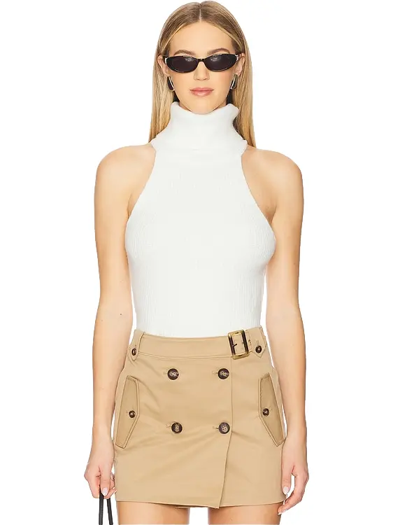 Bardot Aleia Knit Top - Orchid White