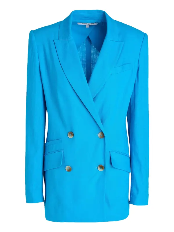 Diane Von Furstenberg Madison Double-breasted Blazer - Azure
