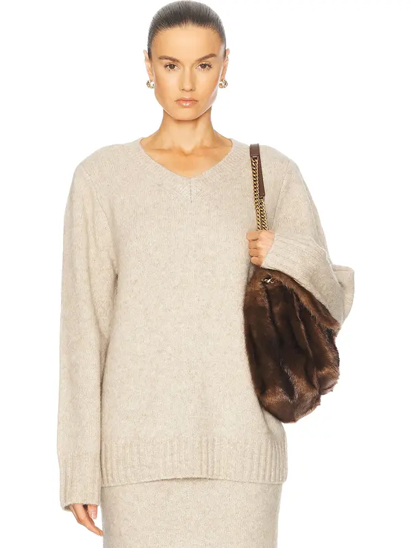 EAVES Amaya Knit Sweater - Stone
