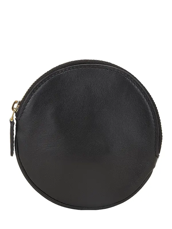 THE ROW Round Pouch - Black Ans