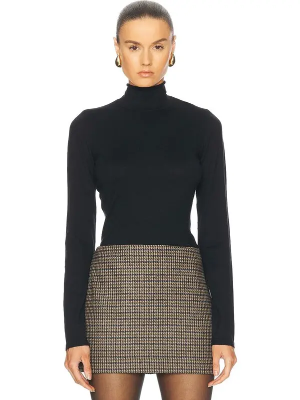 EAVES Maxine Turtleneck Sweater - Black