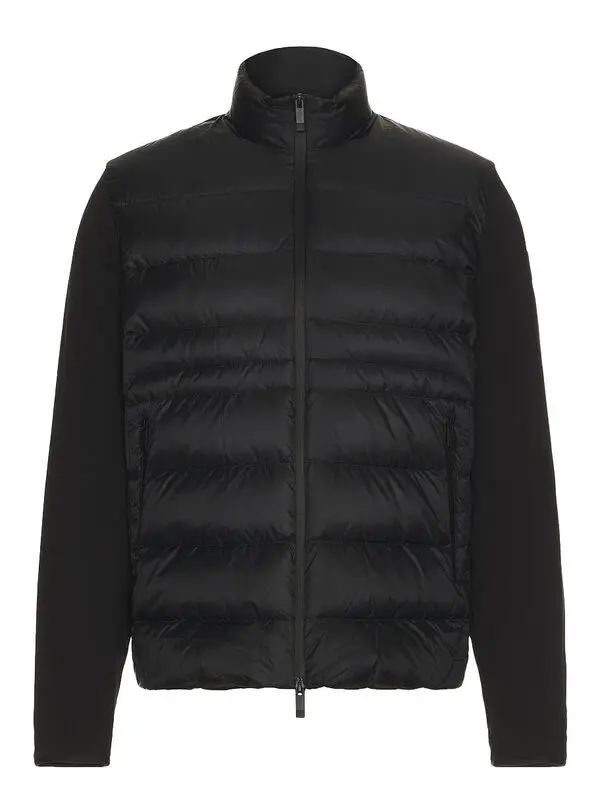 Moncler Zip Up Cardigan - Black