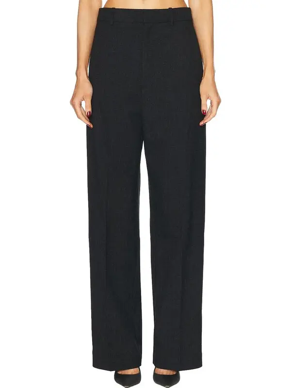 EAVES Kira Melange Suiting Pants - Dark Grey