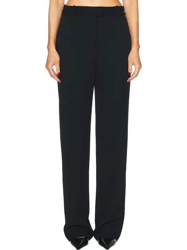 EAVES Gal Polished Crepe Pants - Black