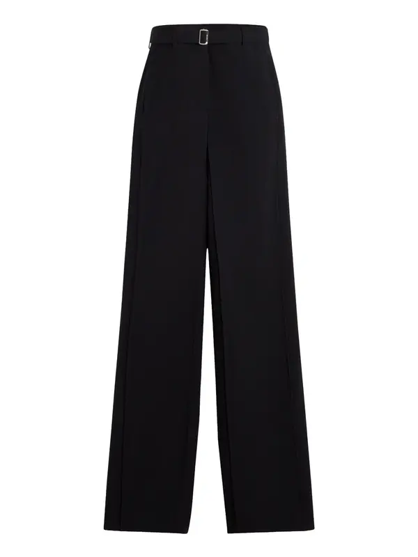 LANVIN Belted Trousers - Black