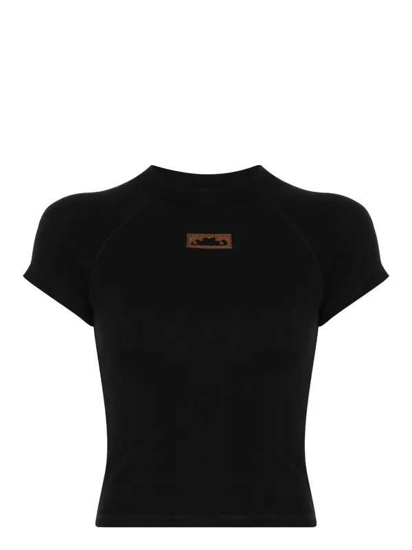 Ottolinger Ribbed Deconstructed T-shirt - Black